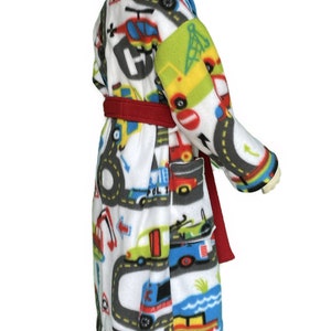 Kids' Robe Vehicle Themed Blizzard Fleece Robe Two Patch Pockets Size ...