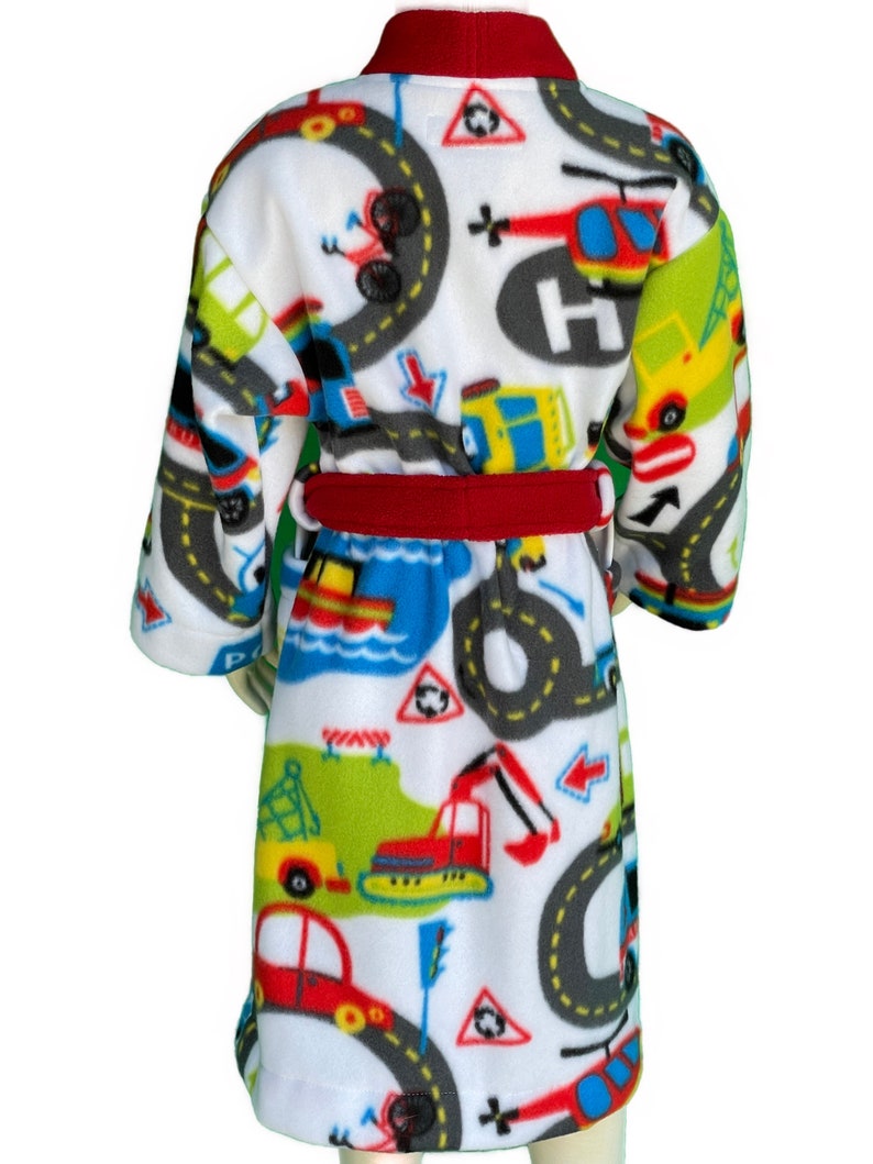 Kids' Robe Vehicle Themed Blizzard Fleece Robe Two Patch Pockets Size ...