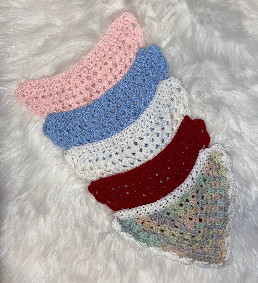 Hair Bandana, Crochet Hair Bandana, Handmade Hair Accessories, Crochet ...
