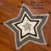 Crochet Star Rug, Crochet Rug, Handmade Decor, Crochet Star Decor, Star ...