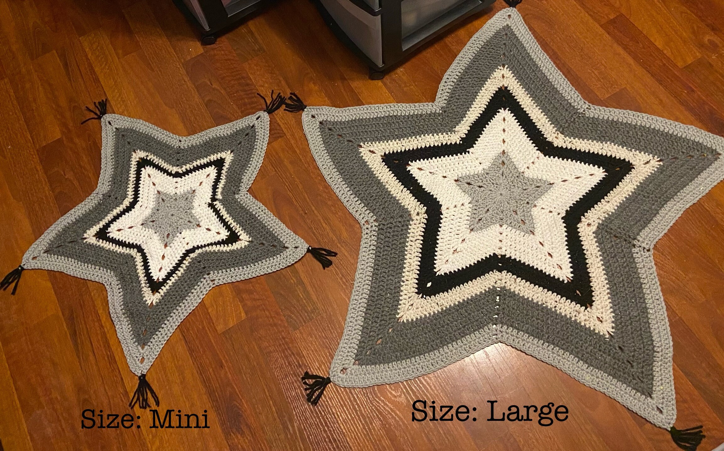 Crochet Star Rug, Crochet Rug, Handmade Decor, Crochet Star Decor, Star ...
