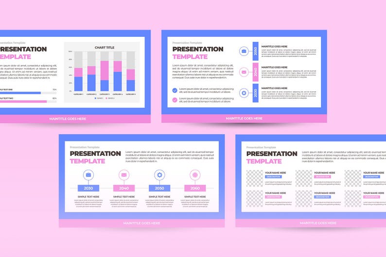 Modern Marketing Presentation Template | Tech Startup, Saas Business ...
