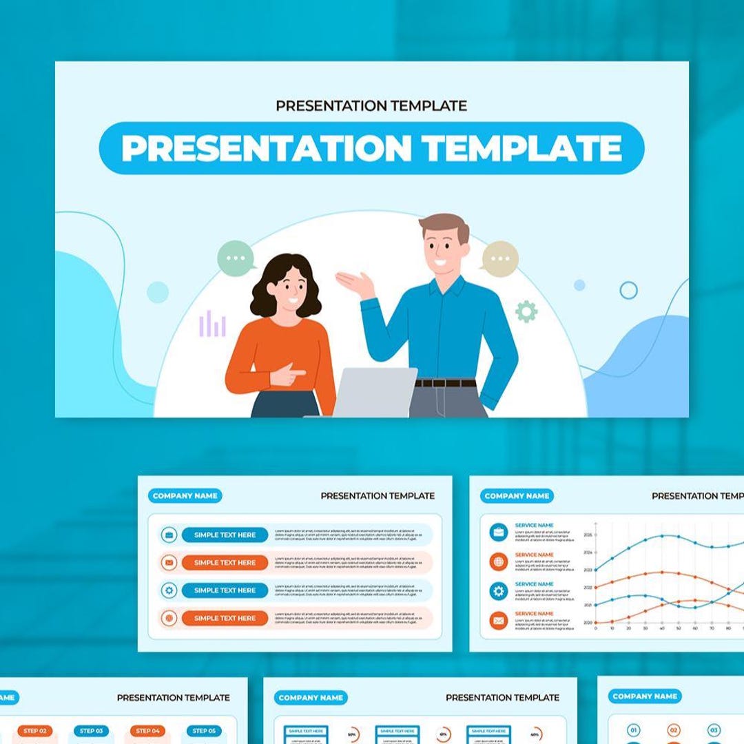 Modern Marketing Presentation Template | Tech Startup, Saas Business ...