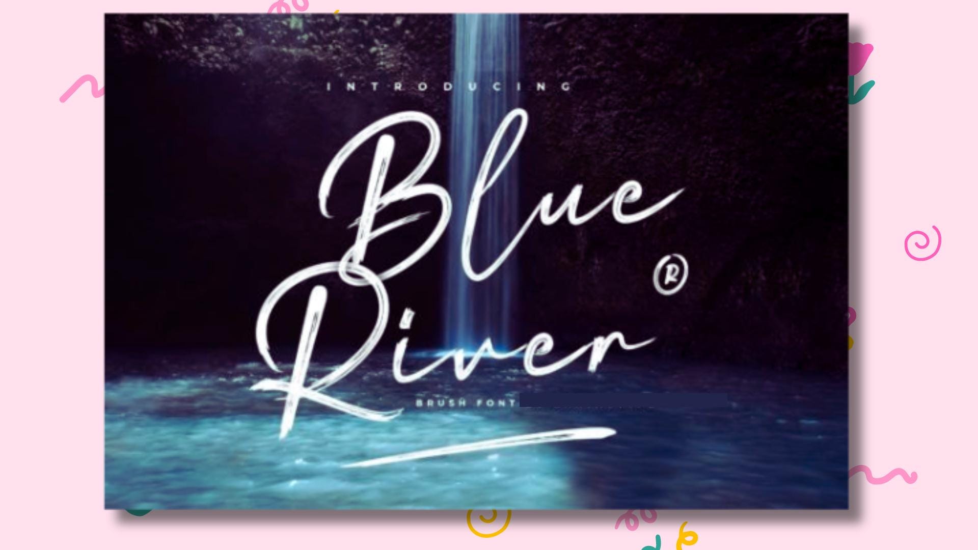 Blue River Font, Cricut Fonts, Casual Font, Modern Font, Fonts for ...