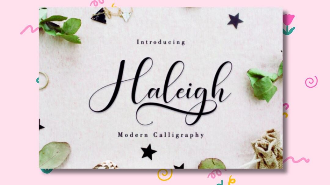 Haleigh Font, Cricut Font, Script Font, Casual Font, Modern Font, Font ...