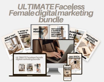 Ultimate Faceless Male Digital Marketing Bundle - With MRR & PLR - Etsy