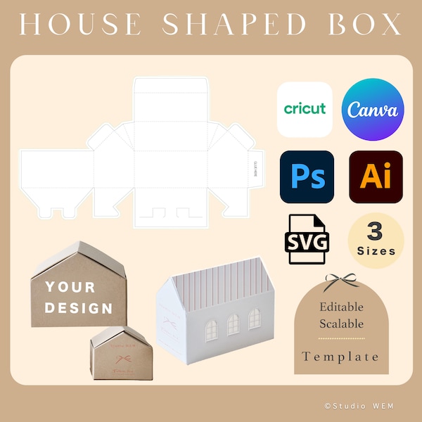 House Shaped Box - Etsy