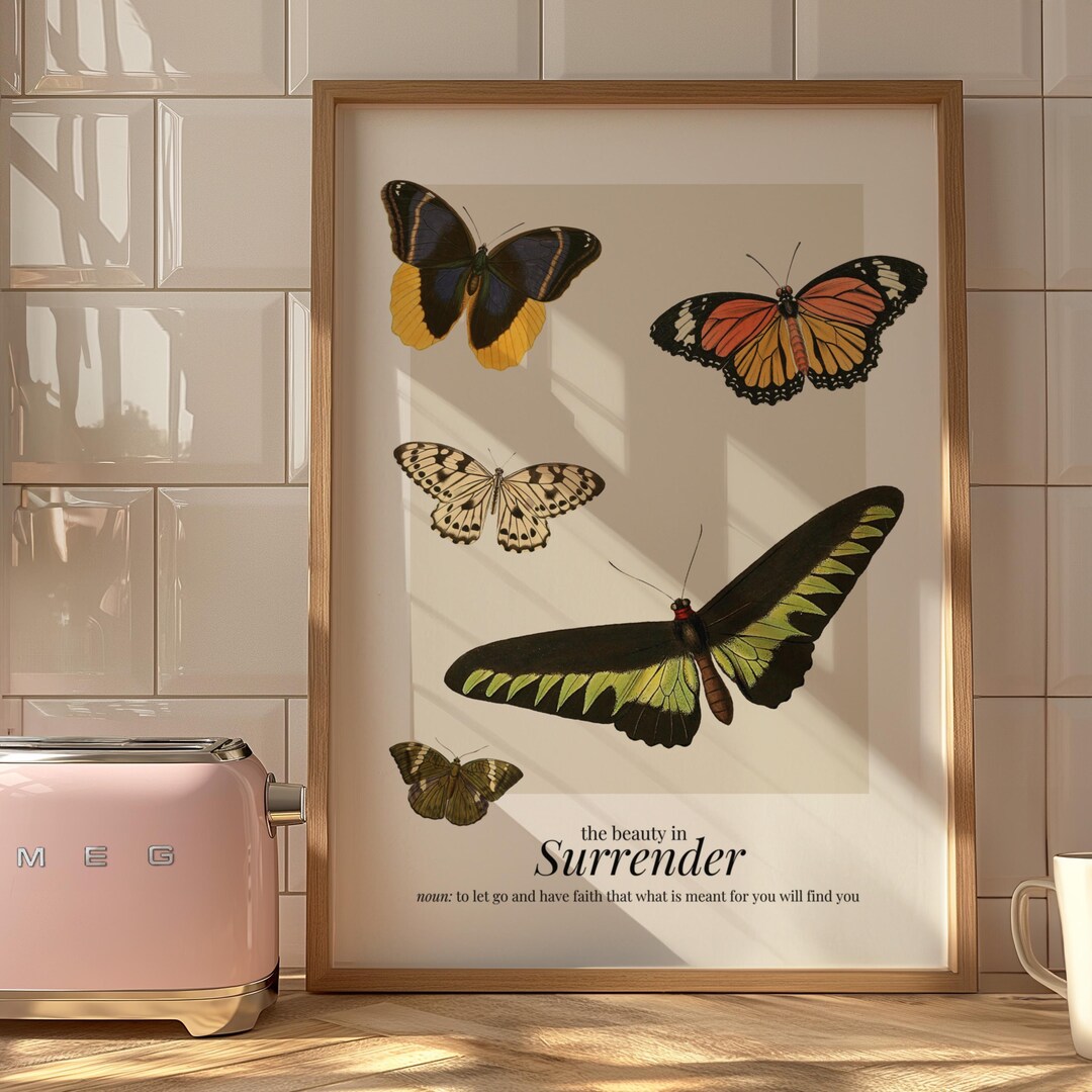 Positive Poster Surrender Break up Divorce New Beginnings Minimalistic ...