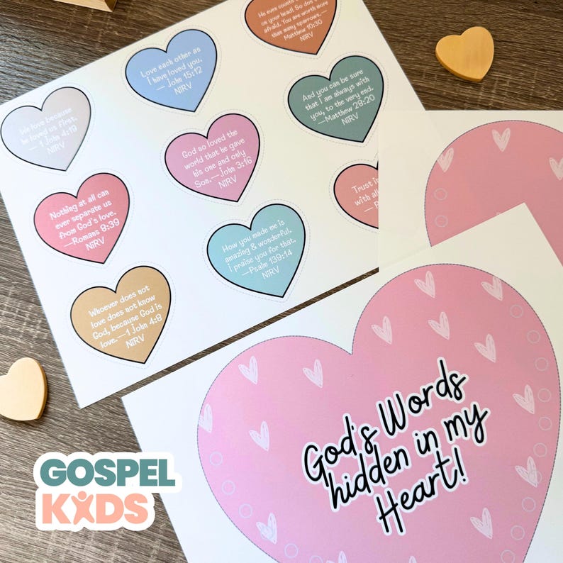 Valentine's Day Bible Craft | God's Promises, 1 Corinthians 13 ...