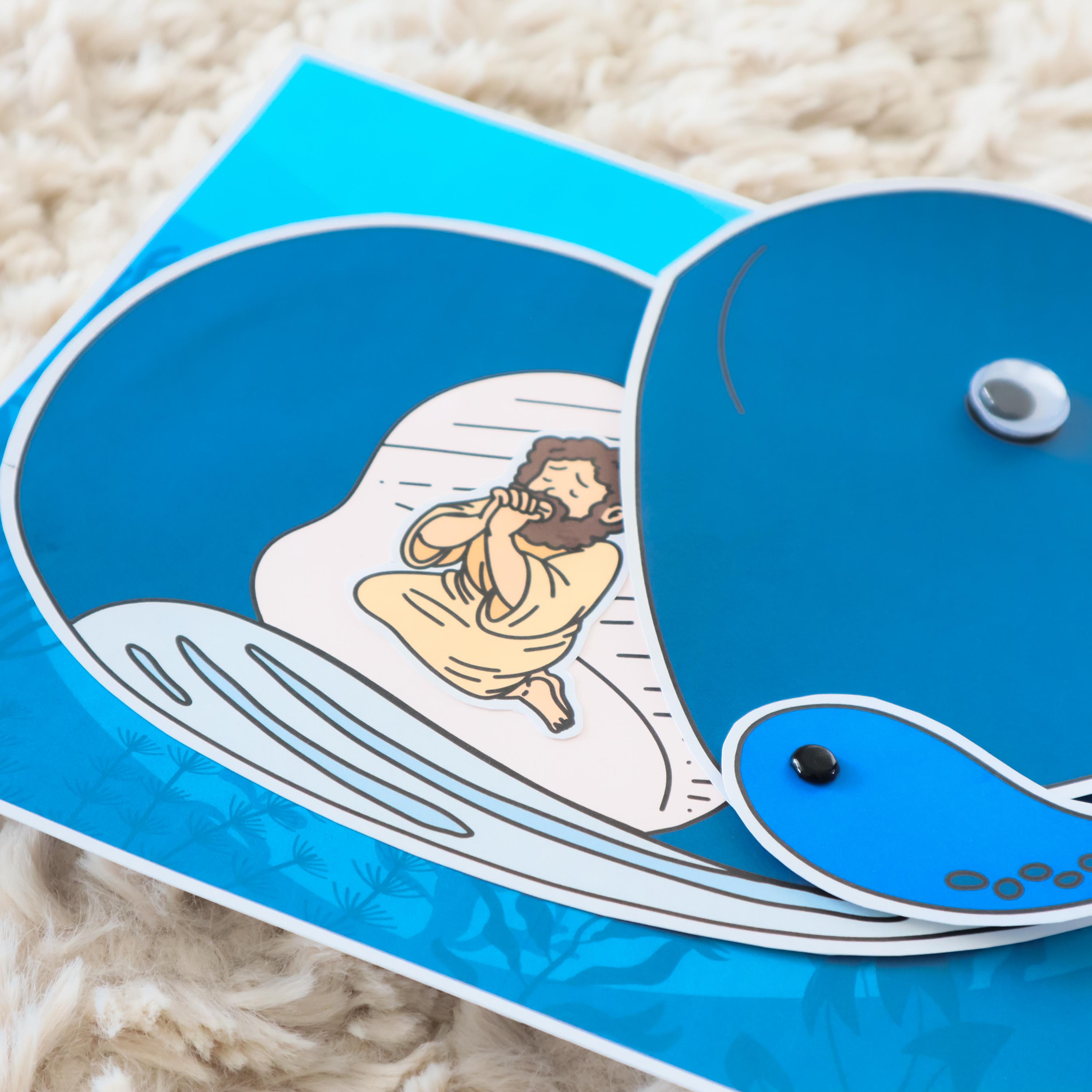 Jonah and the Whale Craft: Printable Sunday School Activity (PDF) - Etsy