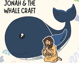 Jonah and the Whale - Bible Craft - Sunday School Activity - Etsy