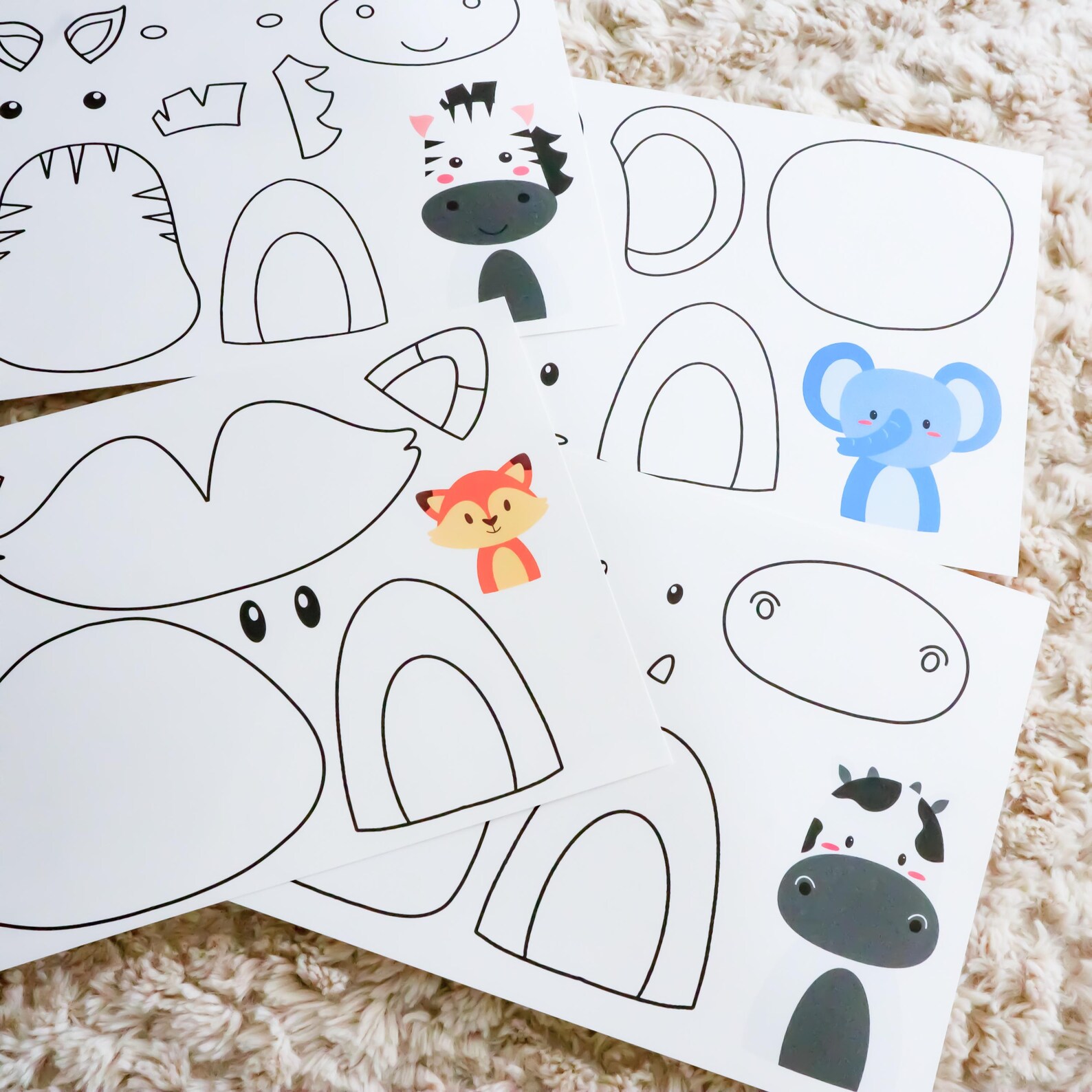 Creation Story Animal Craft: Genesis Bible Lesson (PDF Pattern) - Etsy