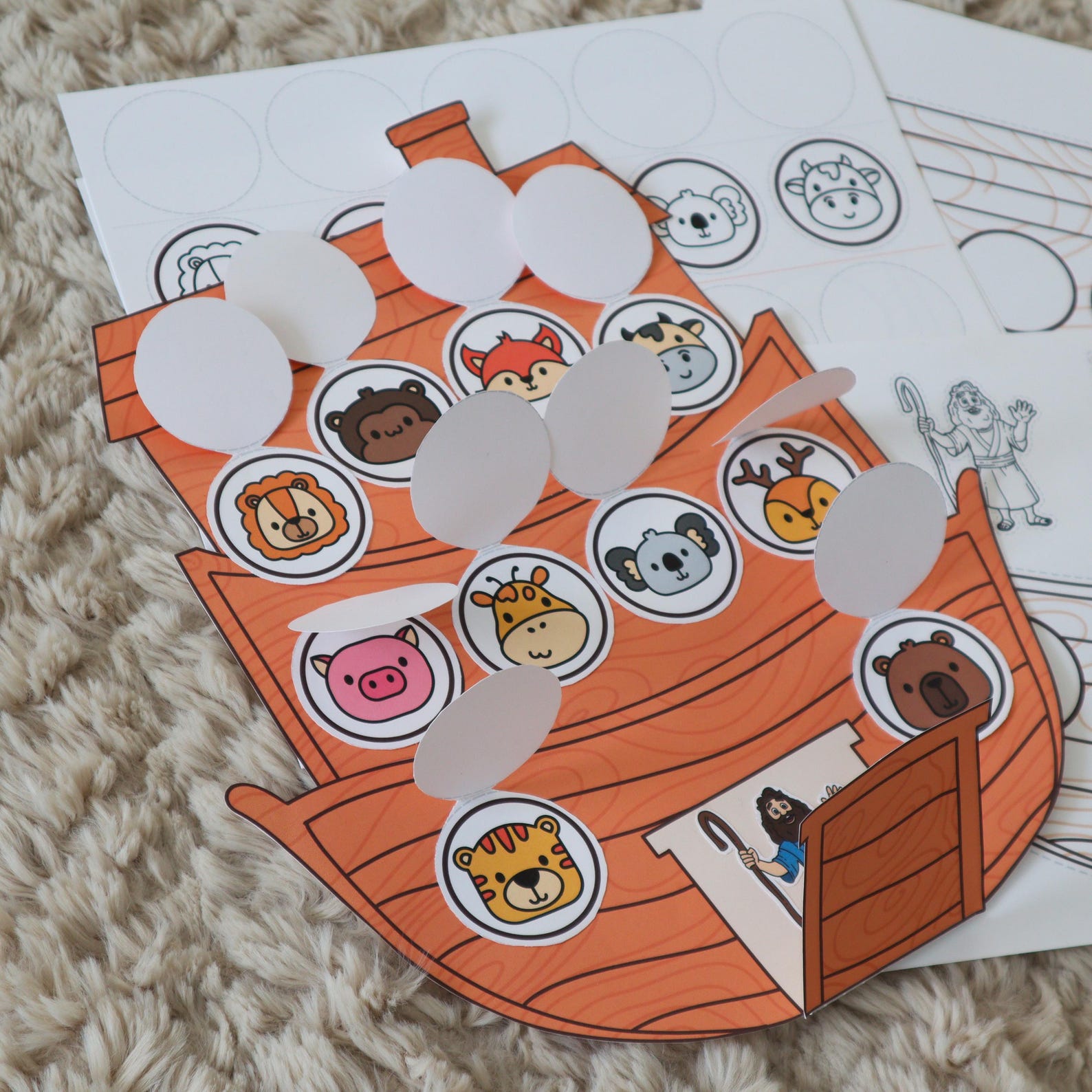 Noah's Ark Printable Craft | Fun Bible Activity for Kids - Etsy