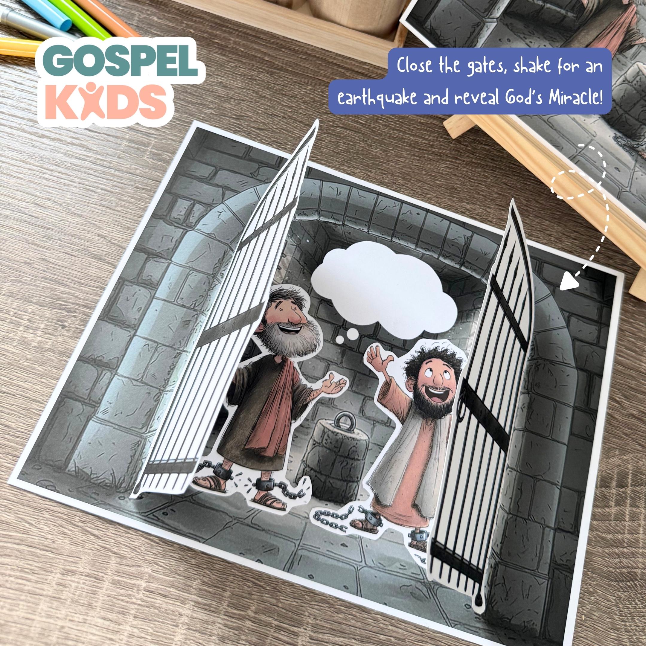 Paul and Silas Craft | Printable Sunday School Activity - Etsy