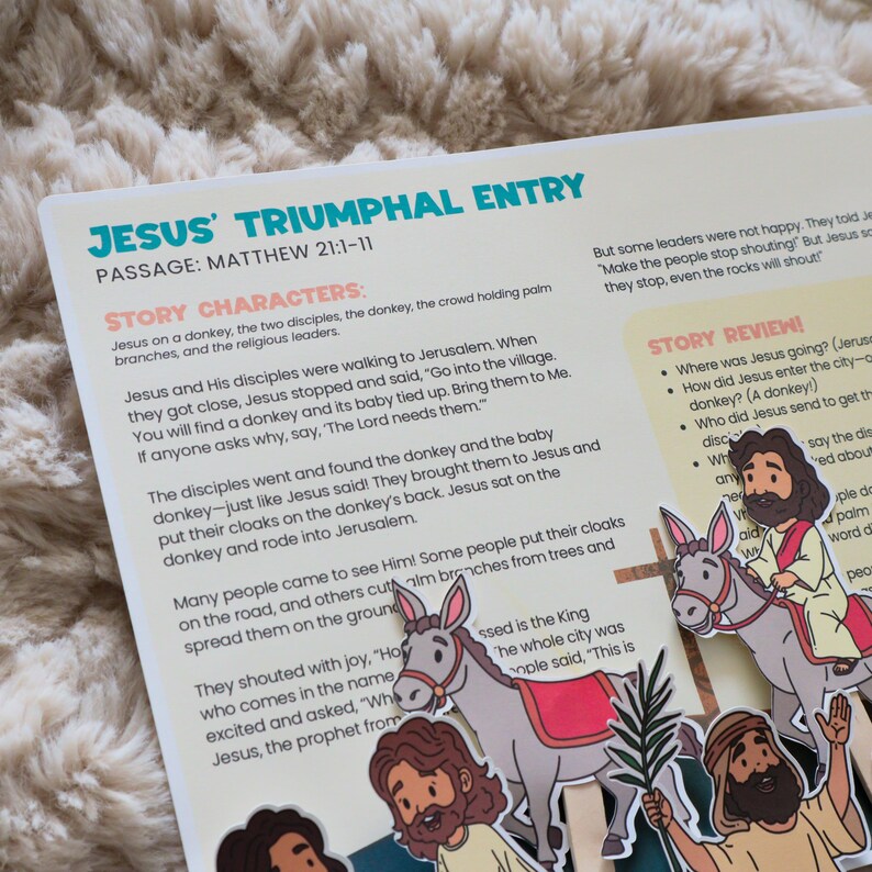 Easter Storytelling Characters-sunday School Printable (PDF) - Etsy