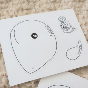 Jonah and the Whale Craft: Printable Sunday School Activity (PDF) - Etsy