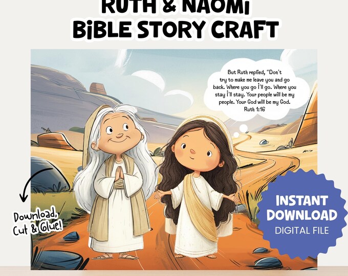 Ruth and Naomi, Ruth and Boaz Craft, Fortune Teller, Cootie Catcher ...