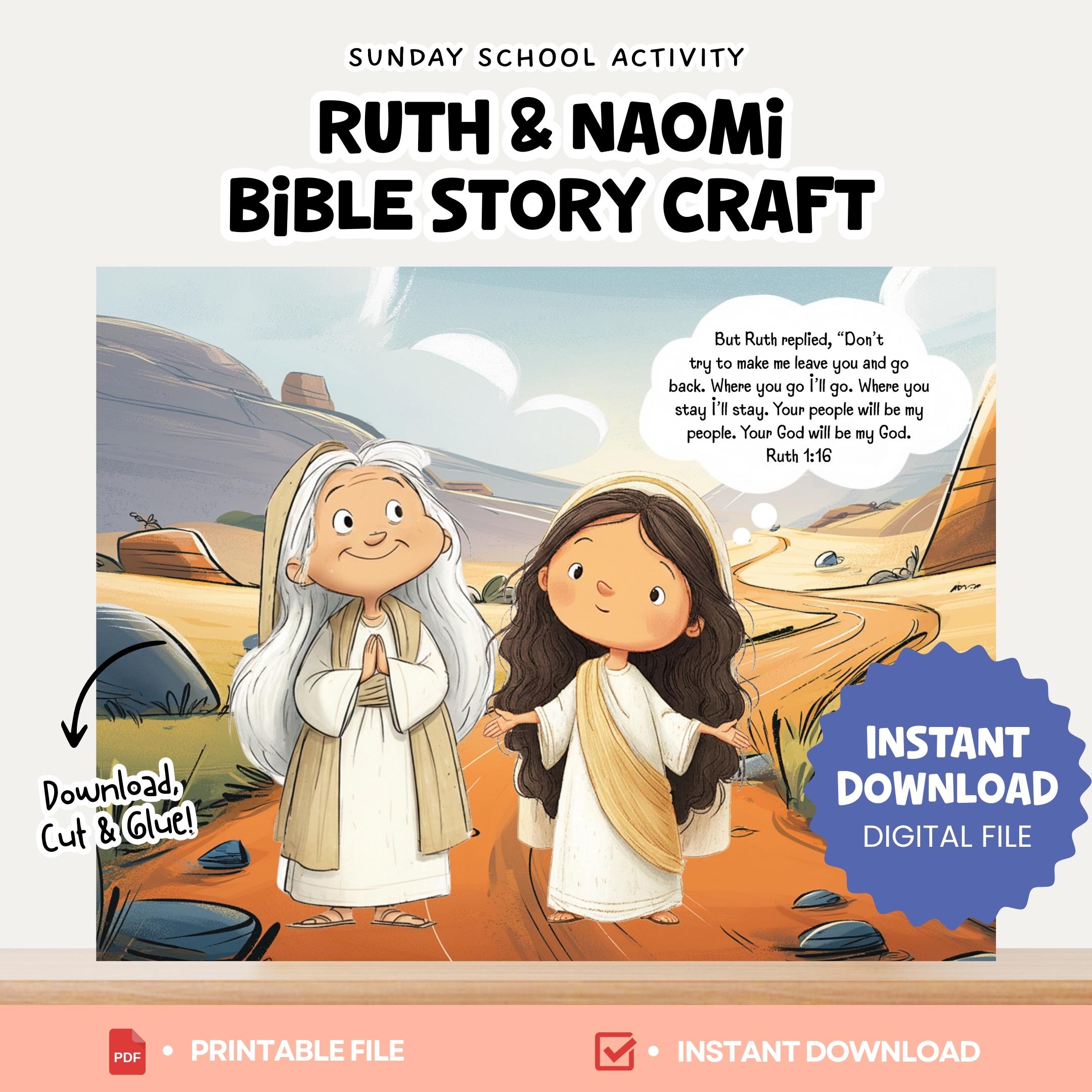 Ruth and Naomi Craft | Sunday School Activity - Etsy