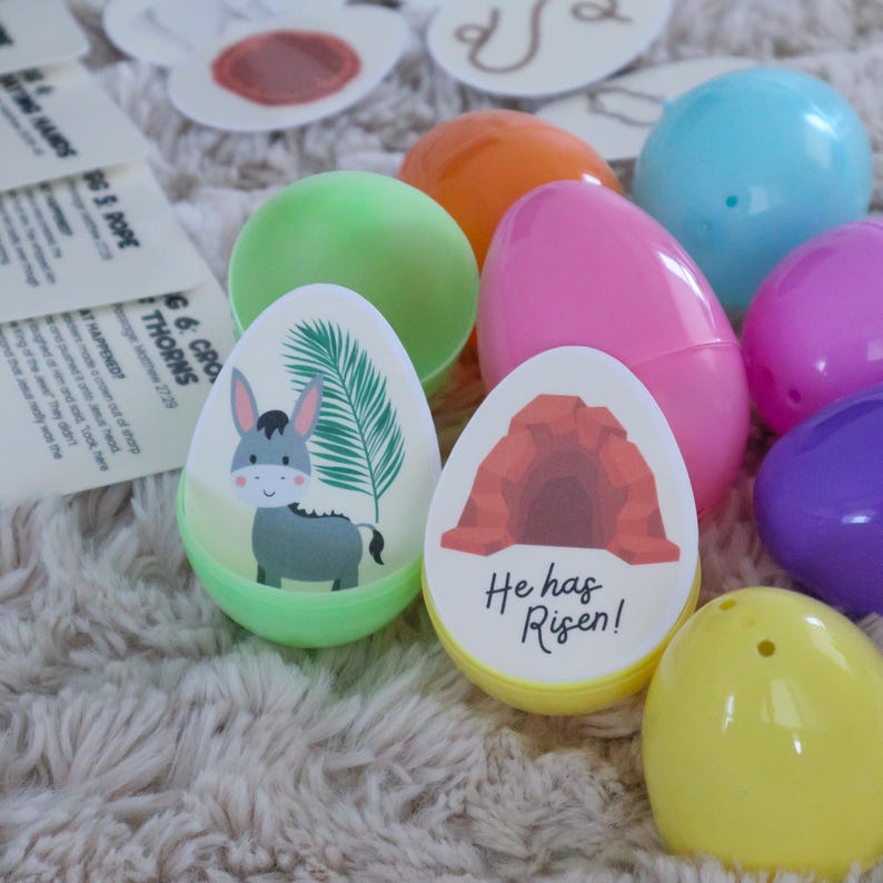 Resurrection Egg Hunt Printable: Christian Easter Story Game (PDF) - Etsy