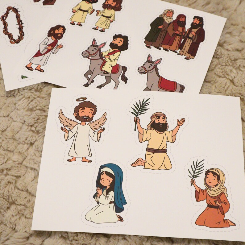 Easter Storytelling Characters-sunday School Printable (PDF) - Etsy