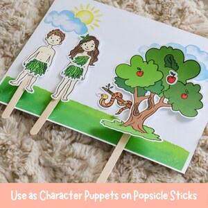 Adam & Eve Craft Printable | Garden of Eden Bible Activity for Kids ...