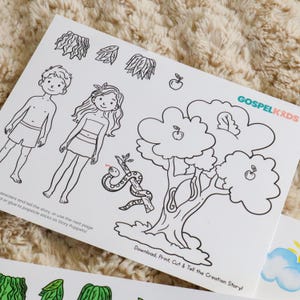 Adam & Eve Craft Printable | Garden of Eden Bible Activity for Kids ...