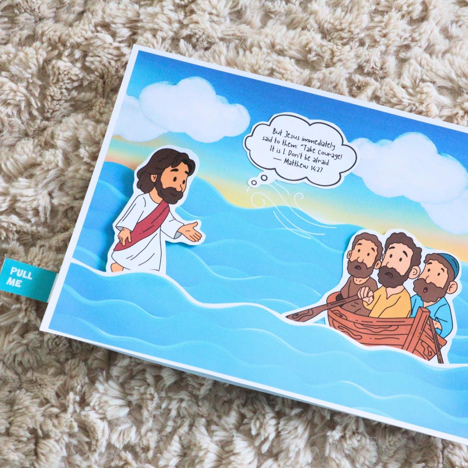 Jesus Walks on Water Craft: Sunday School Bible Lesson (PDF) - Etsy