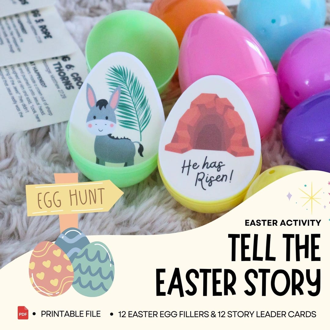 Resurrection Egg Hunt Printable | Easter Story Activity for Kids ...