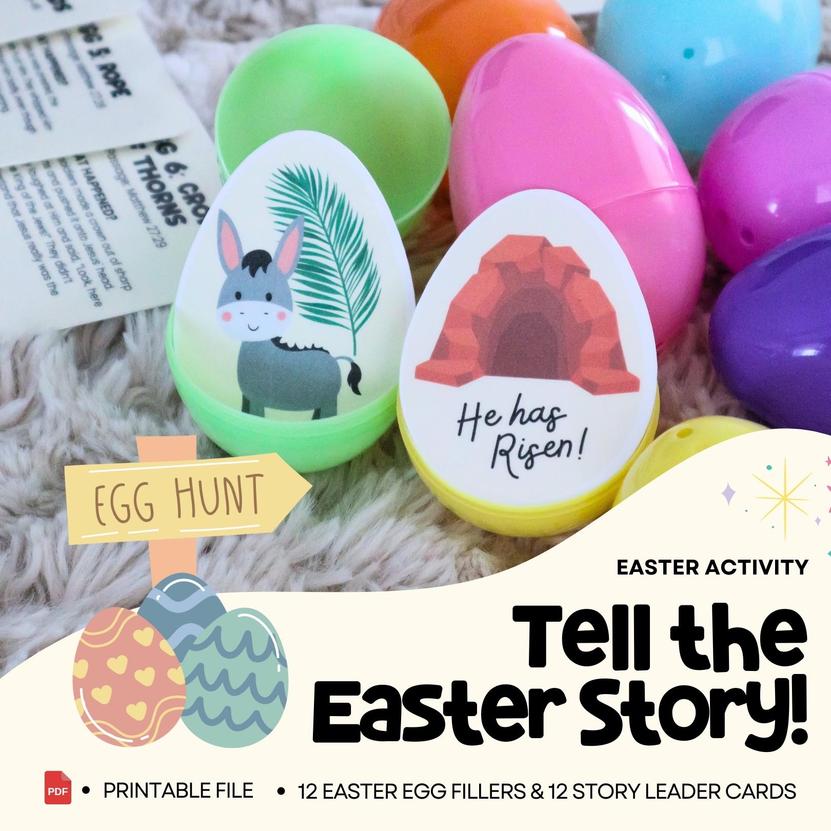 Resurrection Egg Hunt Printable: Christian Easter Story Game (PDF) - Etsy