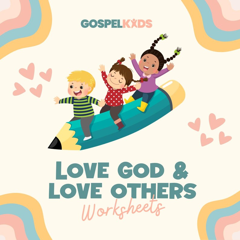 Love God & Others Worksheets | Sunday School L Activities (PDF) - Etsy