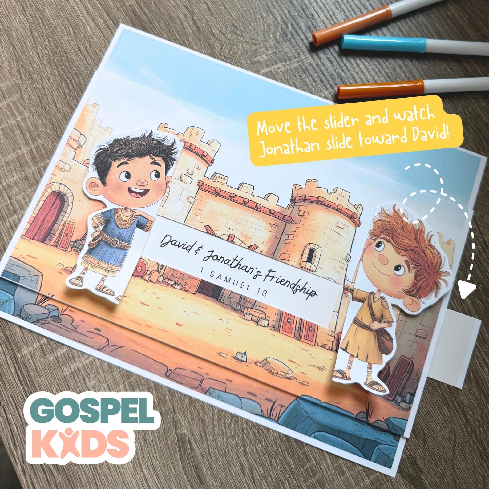 David & Jonathan Friendship Bible Craft | Printable Sunday School ...