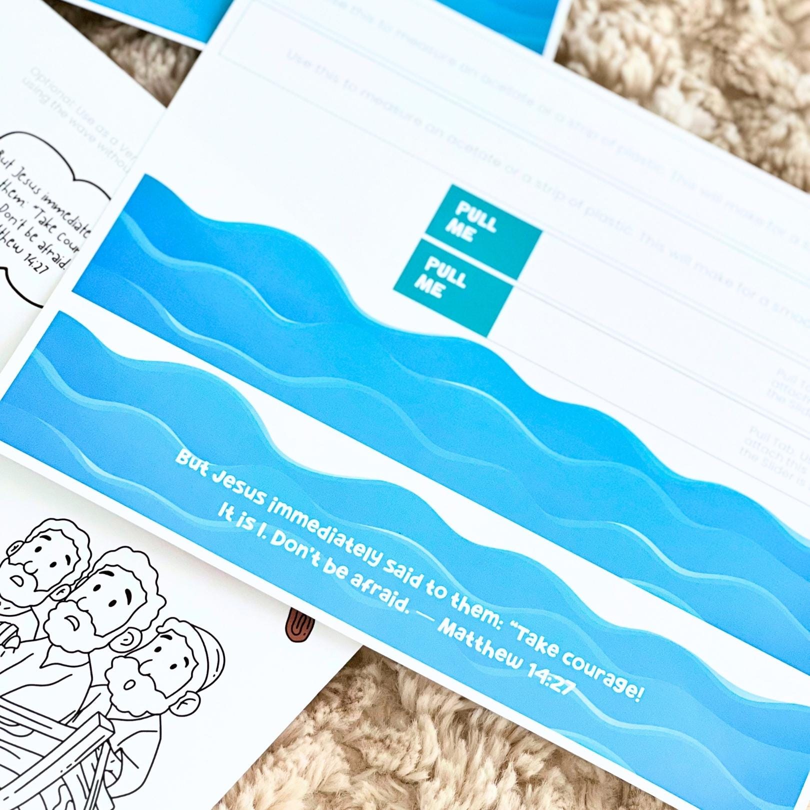 Jesus Walks on Water Craft: Sunday School Bible Lesson (PDF) - Etsy