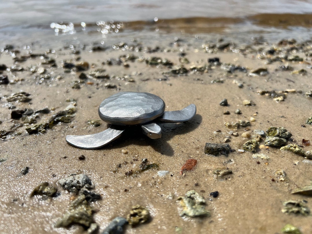 Hand Forged Steel Sea Turtle. - Etsy