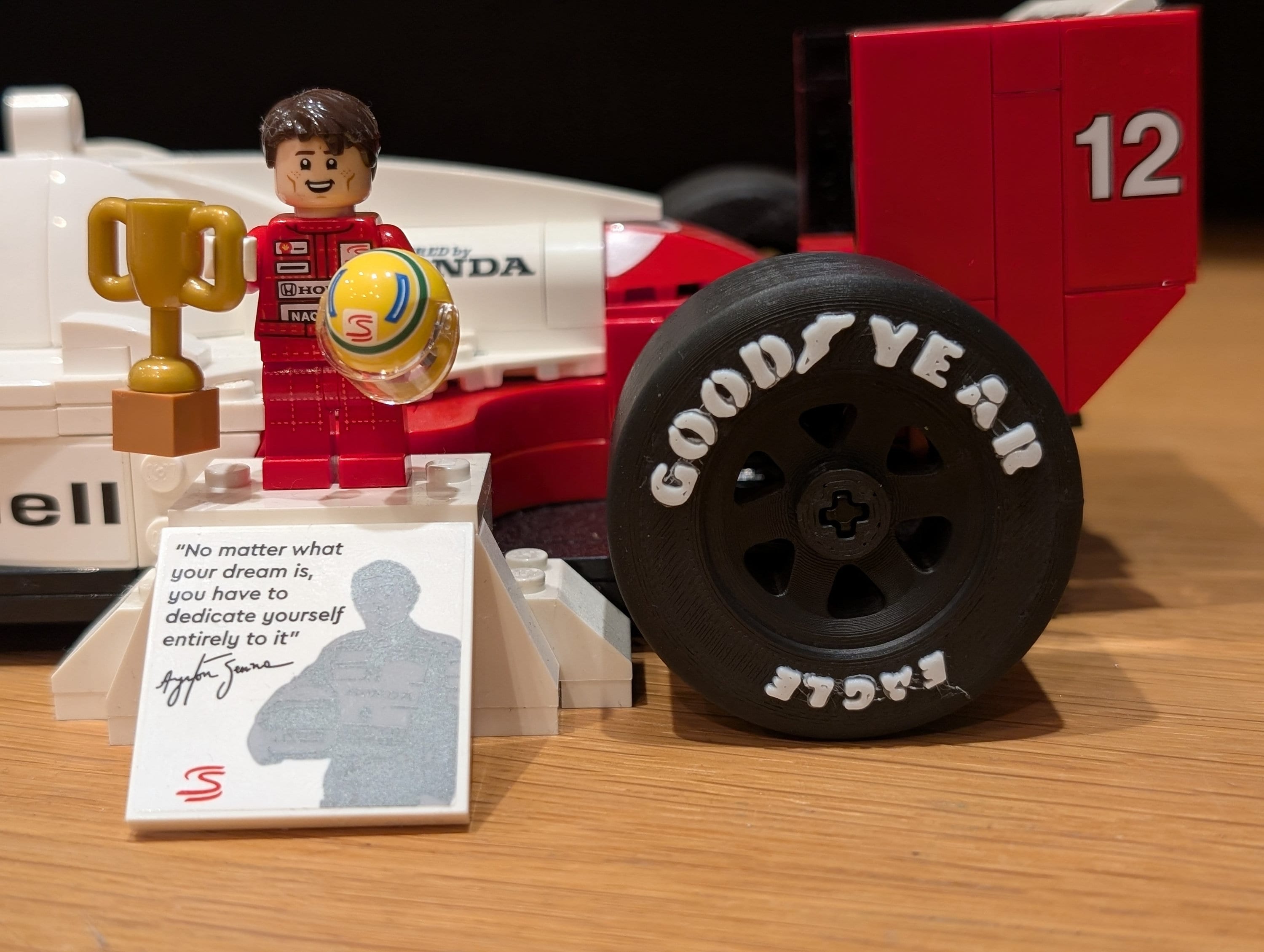 Mclaren & Ayrton Senna Realistic Wheels. You Will Get 1x4 Set 10330 ...