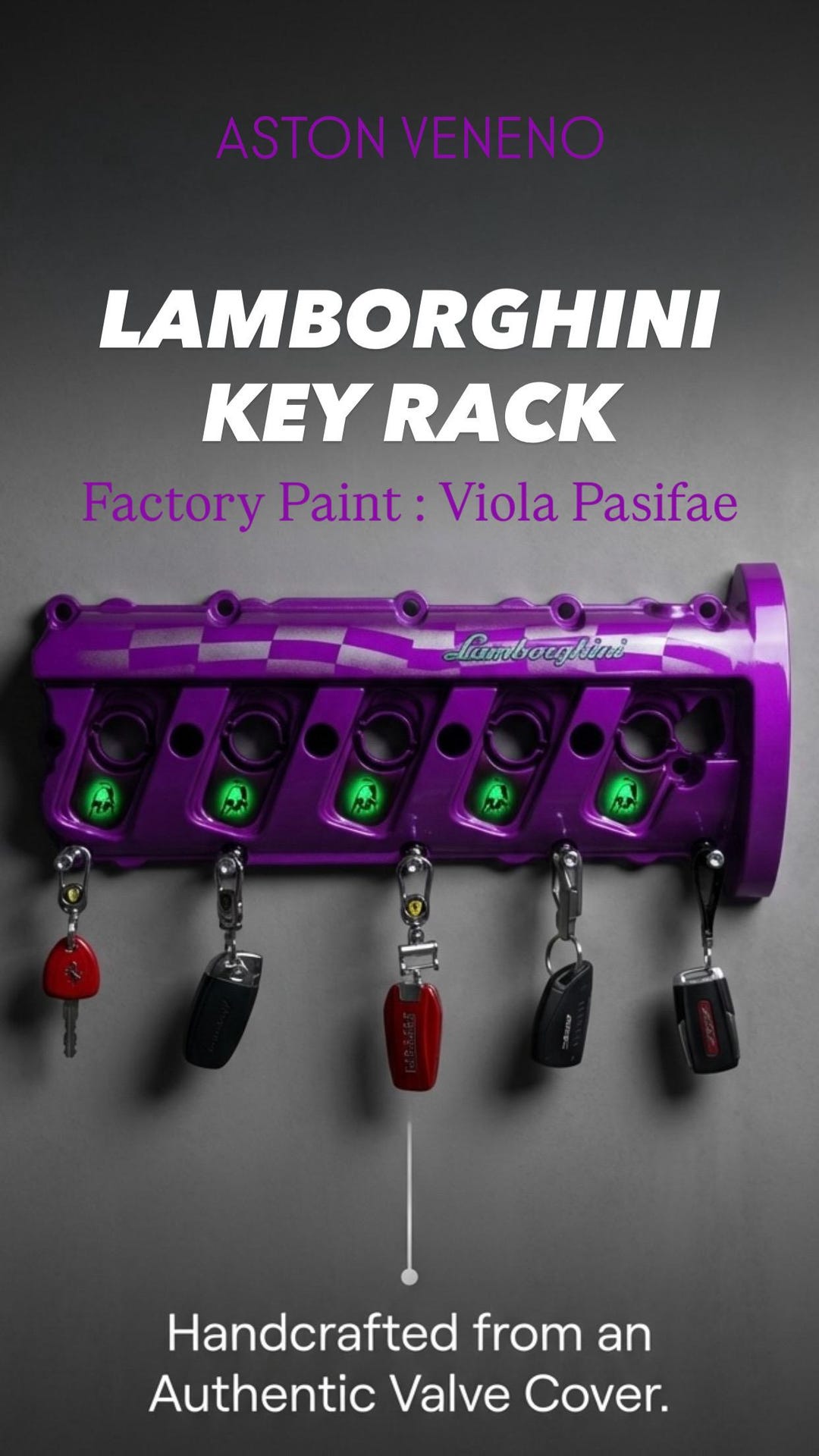 Lamborghini Valve Cover Key Holder - Etsy