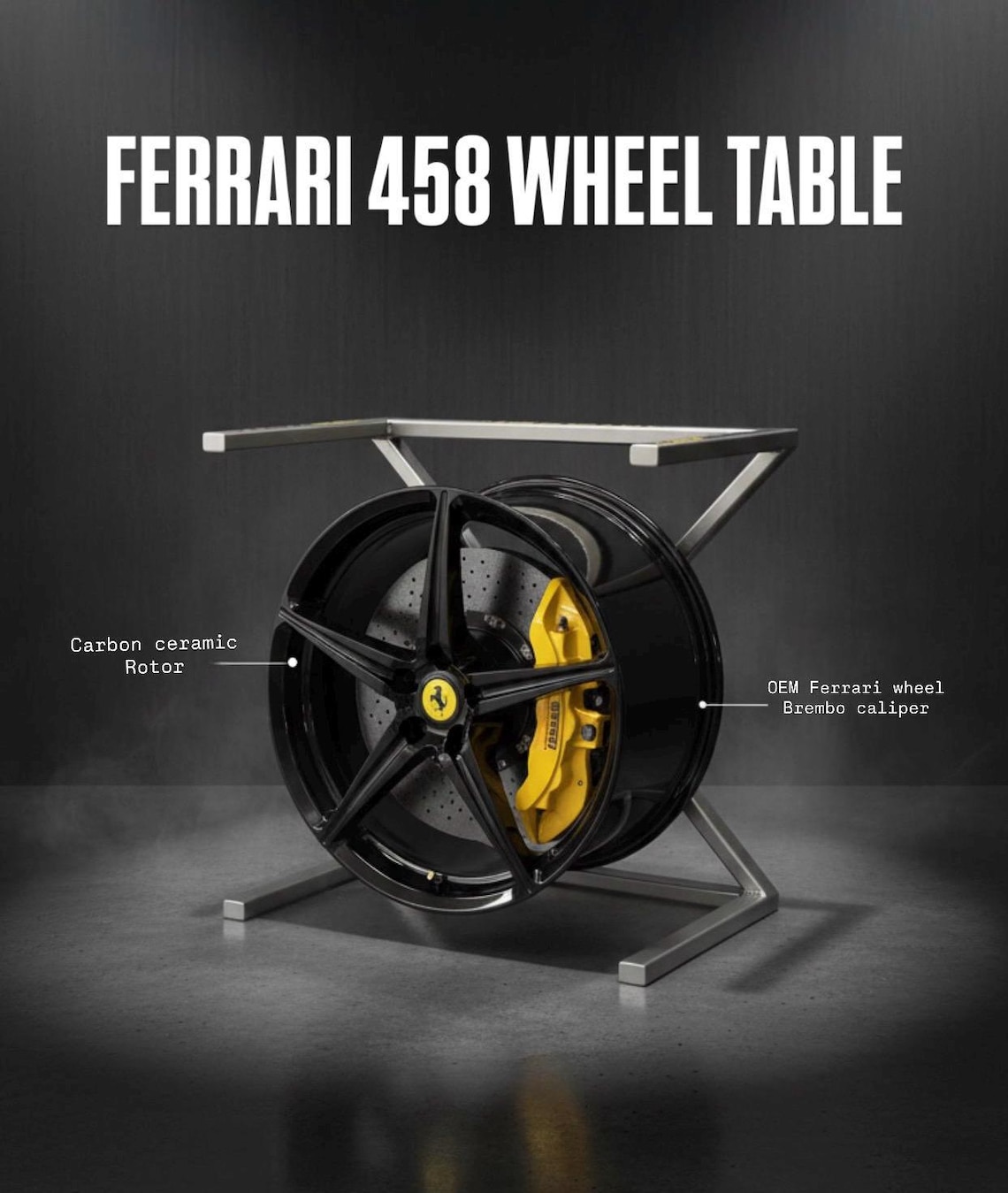 Ferrari 458 Wheel Table - Etsy