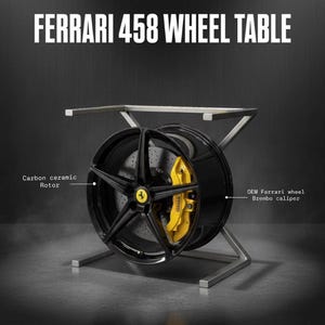 Ferrari 458 Wheel Table - Etsy