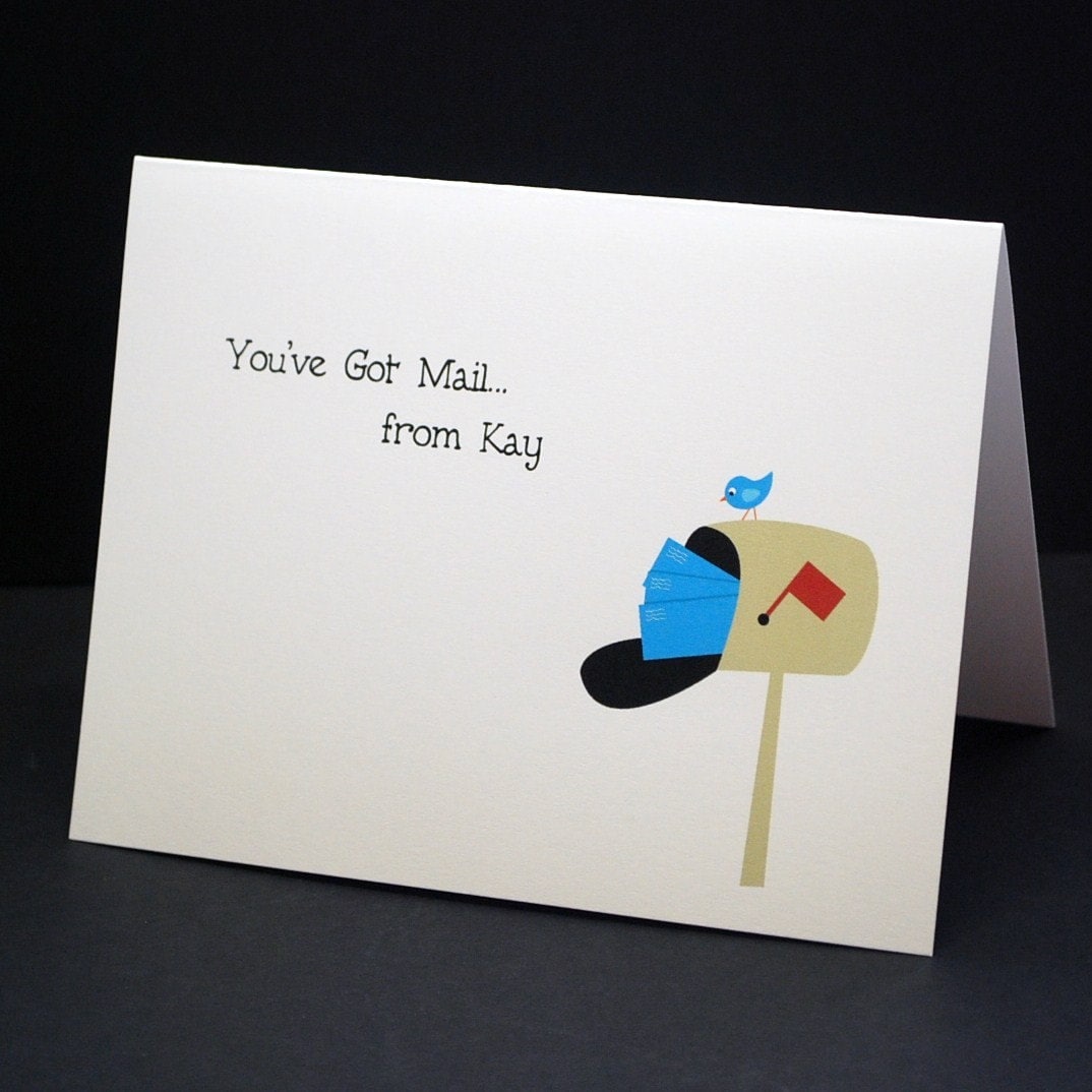 You've Got Mail Personalized Note Cards Set of 6 | Etsy
