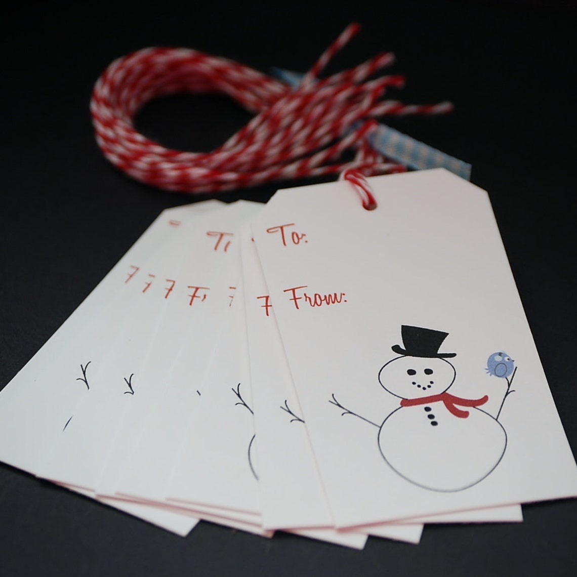 Stick Snowman, Holiday Gift Tags, Set of 8 Christmas Hang Tags - Etsy