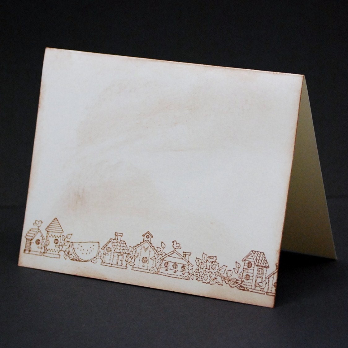 Primitive Birdhouses, Blank or Personalized Note Cards, Set of 6 - Etsy