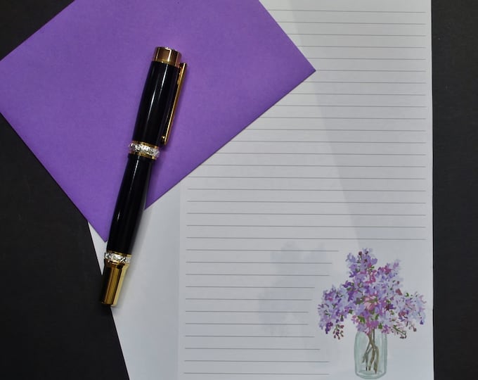 Cute Purple Prince Journal Stationary Planner Gift Set for Diary and ...