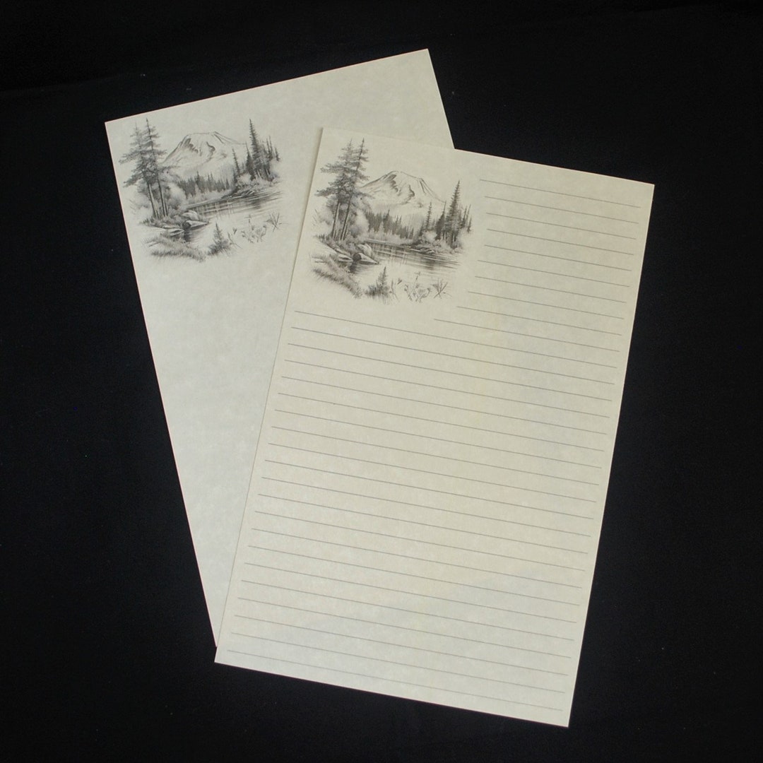 Mountain Stream, Stationery, 5.5 X 8.5, Letter Writing Set, Parchment ...