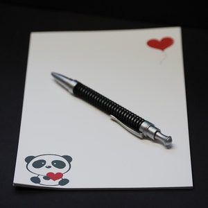 Panda Love, Stationery Set, 5.5 X 8.5, Letter Writing Set, Handwritten ...