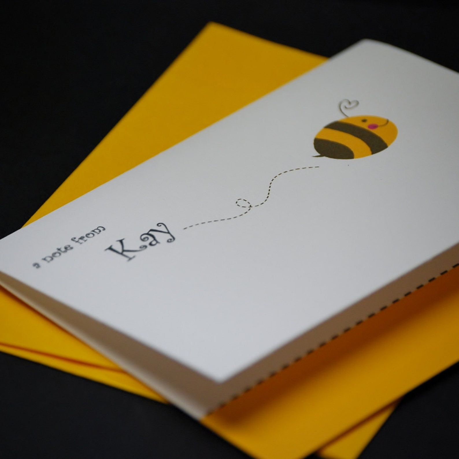 Buzzing Bee Personalized and Custom Note Cards Set of 6 - Etsy