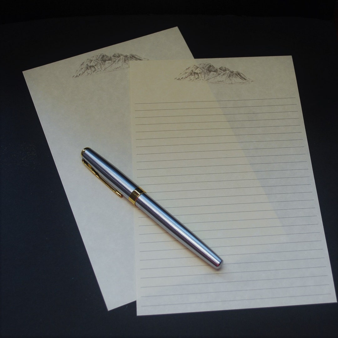 Mountain Tops, Stationery, 5.5 X 8.5, Letter Writing Set, Parchment ...