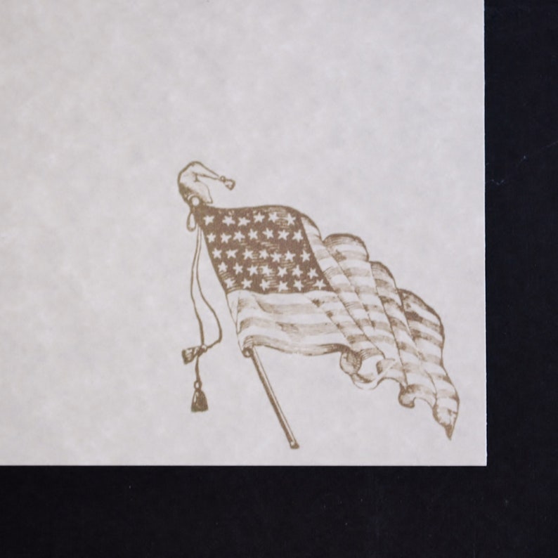 Vintage American Flag Patriotic Stationery Letter Writing | Etsy