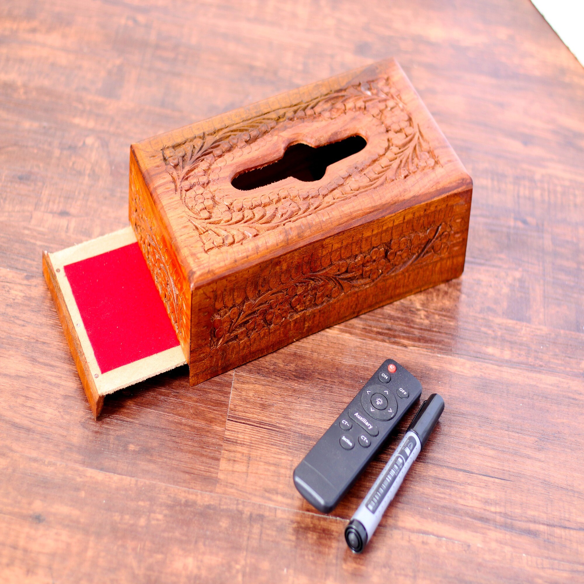 Handmade Tissue Box Cover. Rustic Rectangle Tissue Box. Natural Boho ...