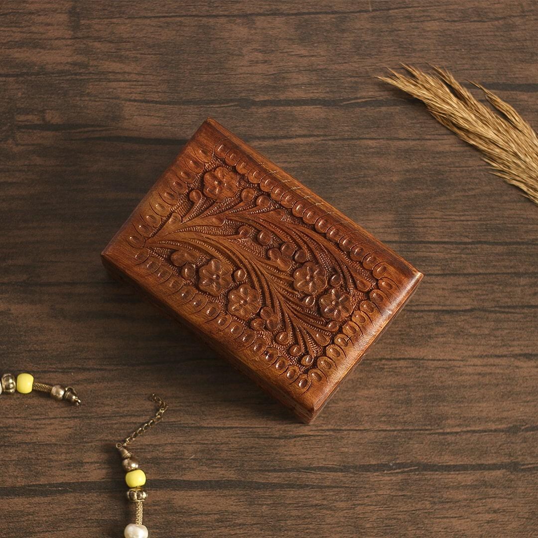 Secret Lock Treasure Box - Hidden Compartment Secret Opening Puzzle Box ...