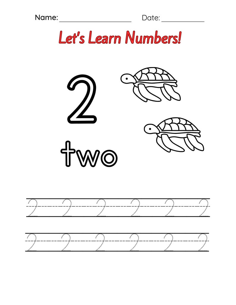 Number Tracing Worksheets for Kids to Learn About and Practice Writing ...