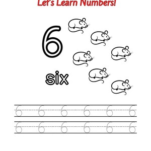 Number Tracing Worksheets for Kids to Learn About and Practice Writing ...